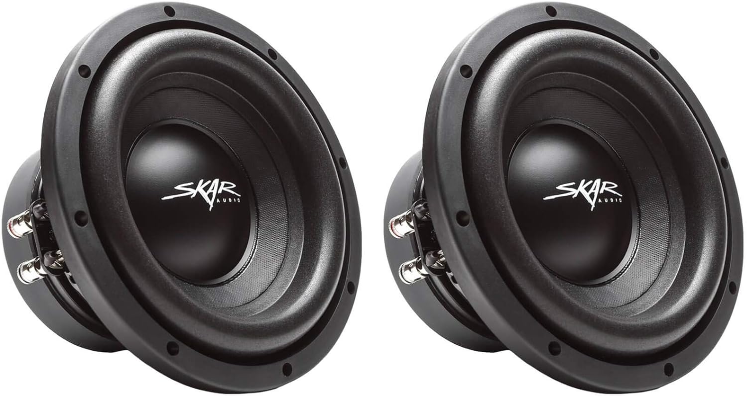 Amazon.com: (2) Skar Audio Sdr-8 D4 8" 700W Max Power Dual 4 Ohm Car ...