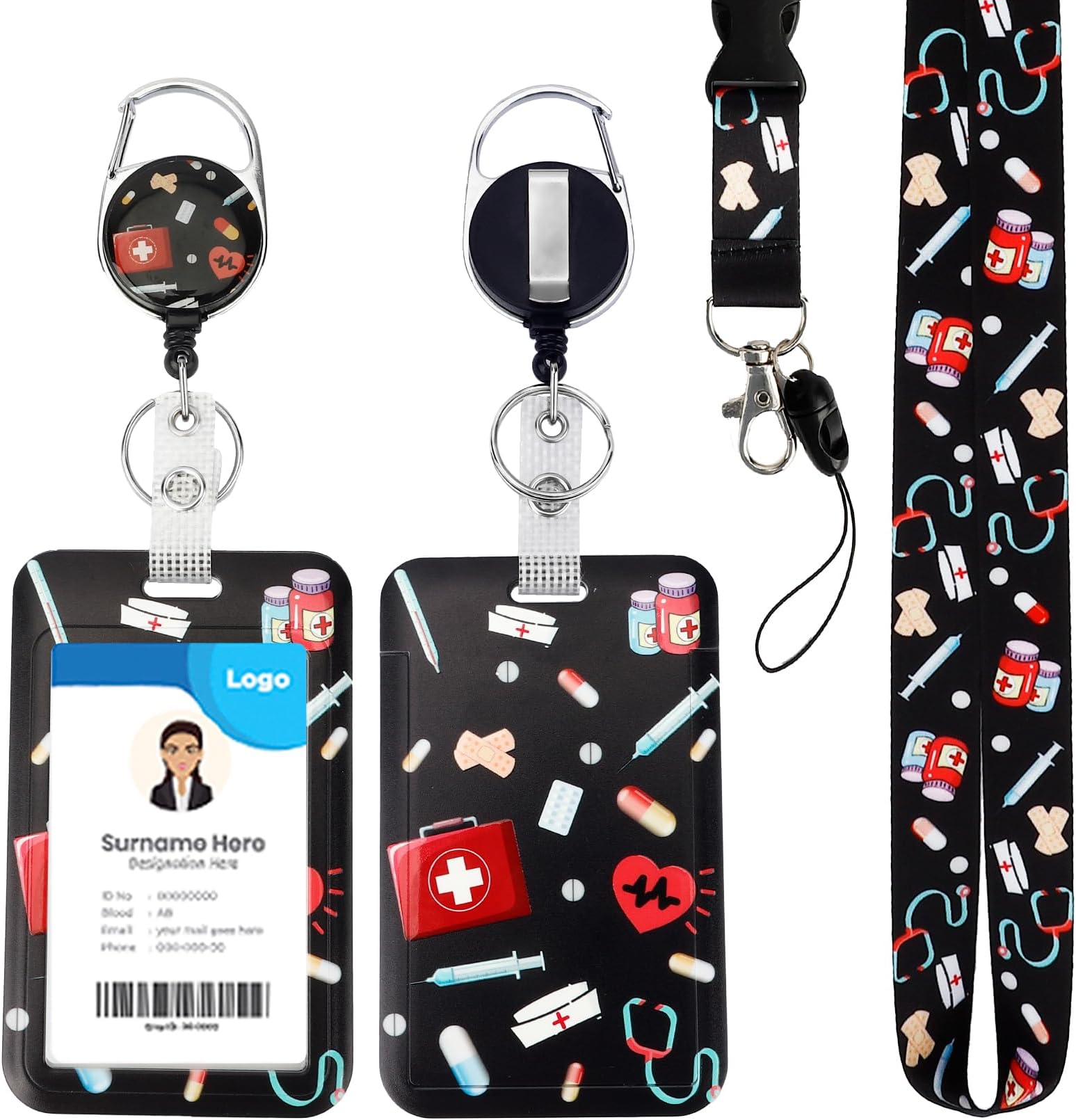 Amazon.com : PerKoop 25 Pack Visitor Badge Lanyards Volunteer Lanyards ...