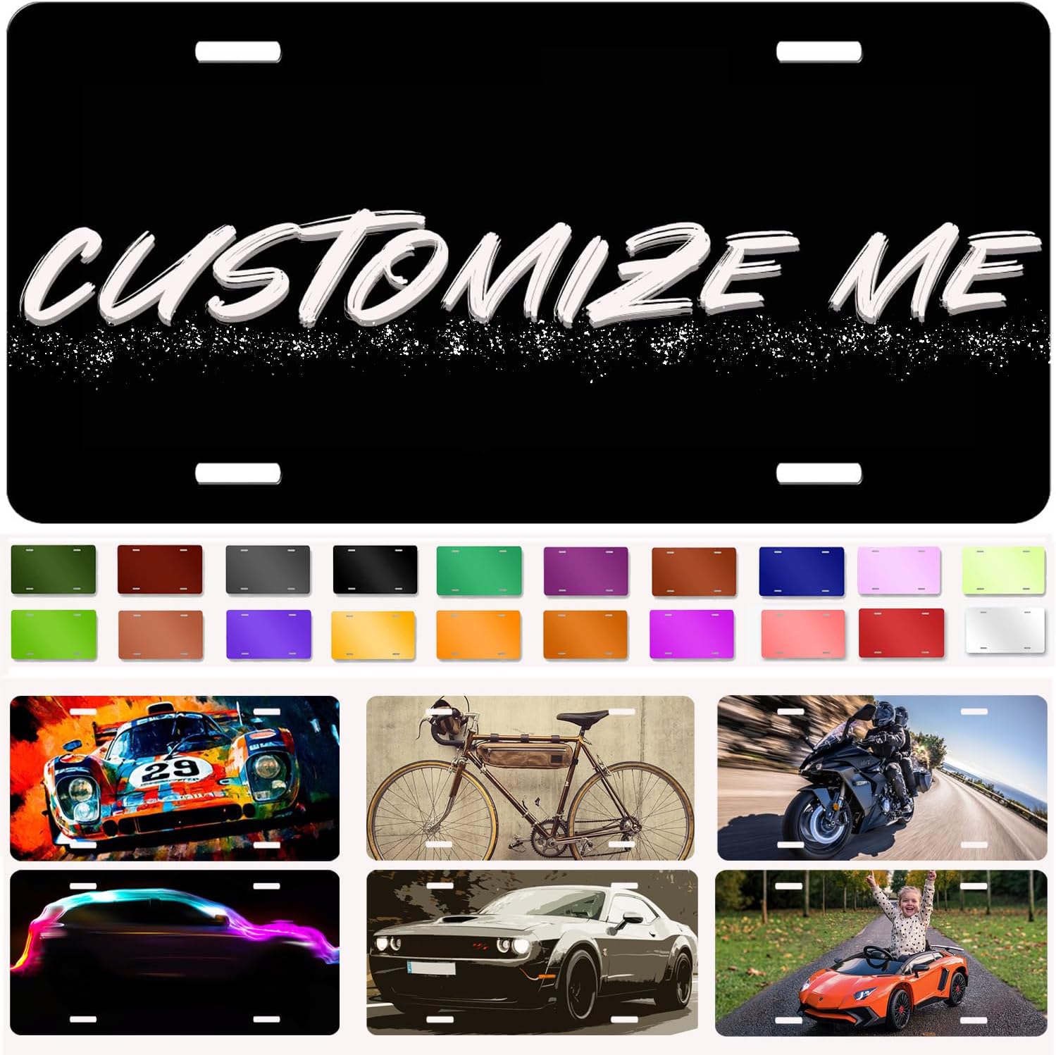 Amazon.com: Custom License Plate, Personalized License Plate Tag for ...