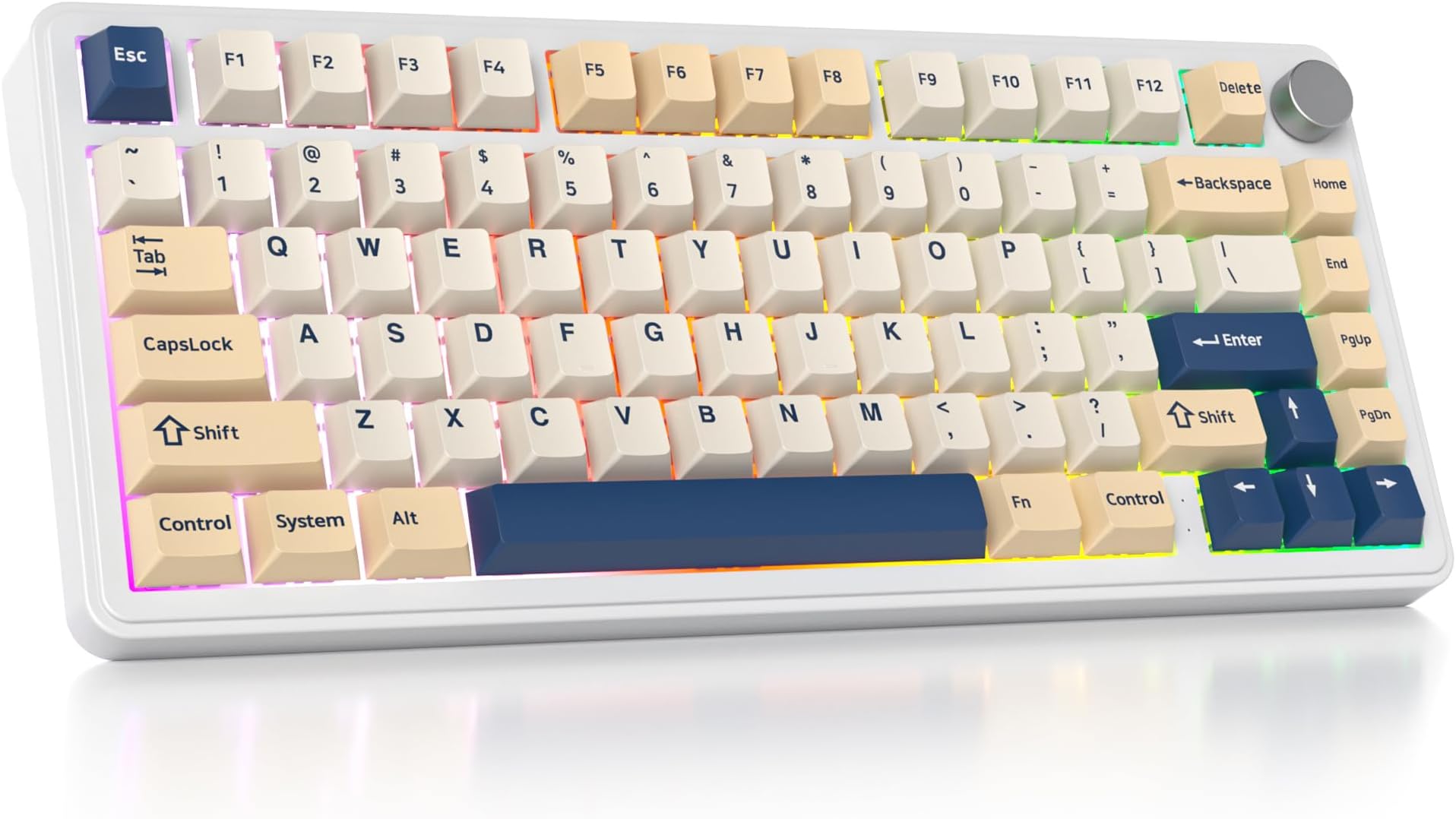 Amazon.com: surmen M75 75% Wireless Creamy Keyboard with Gasket, Pre ...