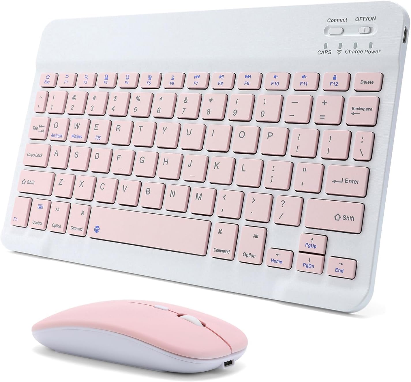 Amazon.com: Rechargeable Bluetooth Keyboard and Mouse Combo for iPad ...