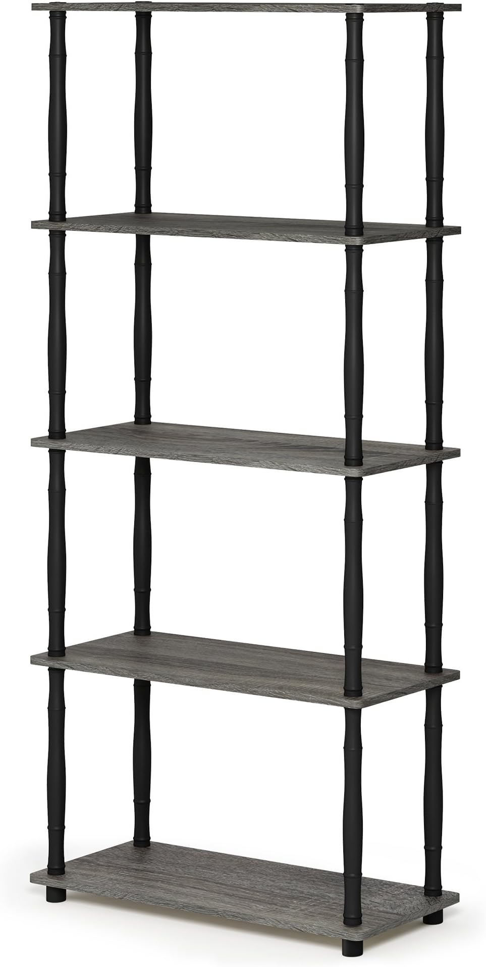 Amazon.com: Furinno Turn-N-Tube 5-Tier Toolless Display Rack, French ...