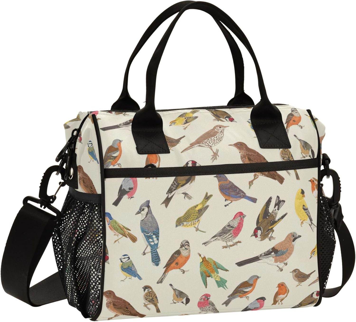 Amazon.com: Glaphy Vintage Birds Lunch Bag Reusable Lunch Tote Bags ...
