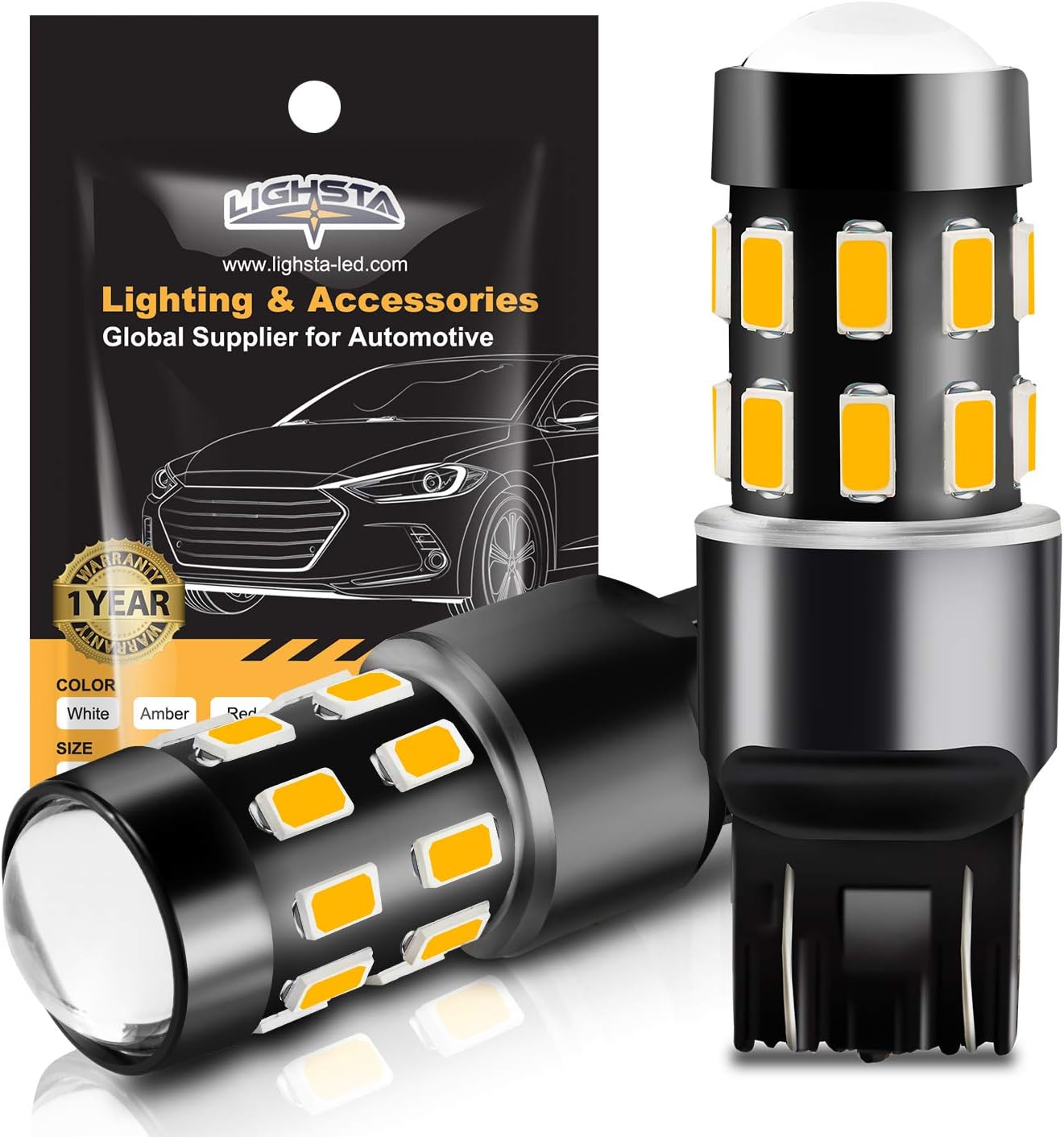 Amazon.com: BRISHINE 4-Pack Super Bright 7443 7440 992 T20 7444NA LED ...