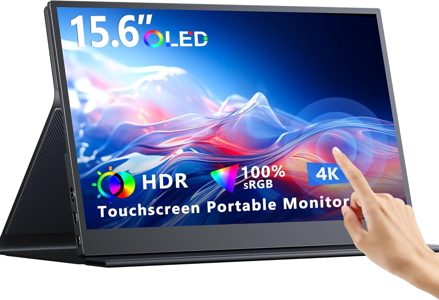 Amazon.com: Portable Monitor OLED Touchscreen 15.6" 4K 60Hz IPS ...