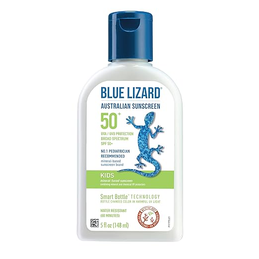Amazon.com: BLUE LIZARD Kids Mineral-Based Sunscreen Lotion, SPF 50 ...