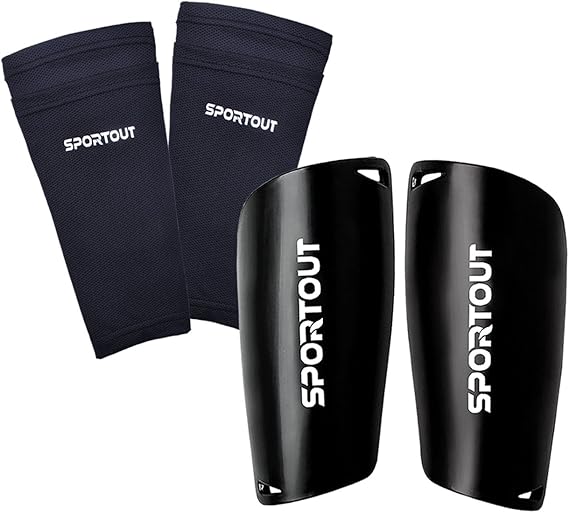 Amazon.com : Sportout Adult Youth Kids Soccer Shin Guards,Comprehensive ...