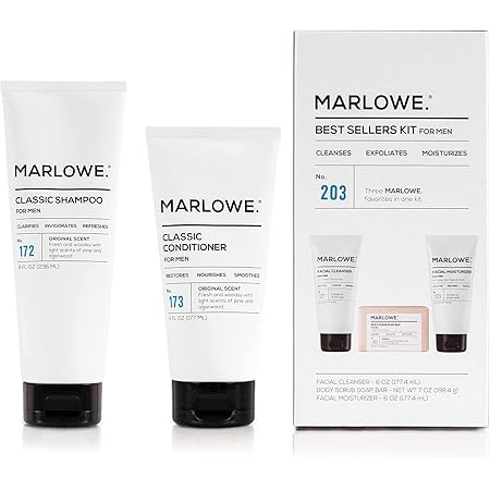 Amazon.com : MARLOWE. Best Sellers Kit & Classic Mens Shampoo and ...