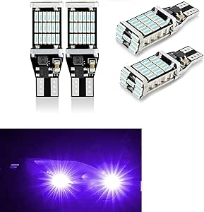 Amazon.com: leediga 4 PCS T15 Car Turn Signal Bulb, 15mm x 40mm 4014 45SMD Canbus LED Decoded ...