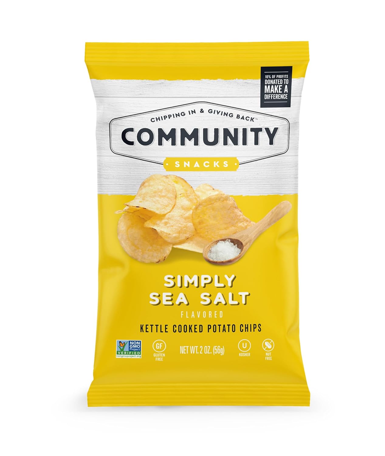 Amazon.com: Community Snacks - 25 Count Simply Sea Salt Flavor Kettle ...
