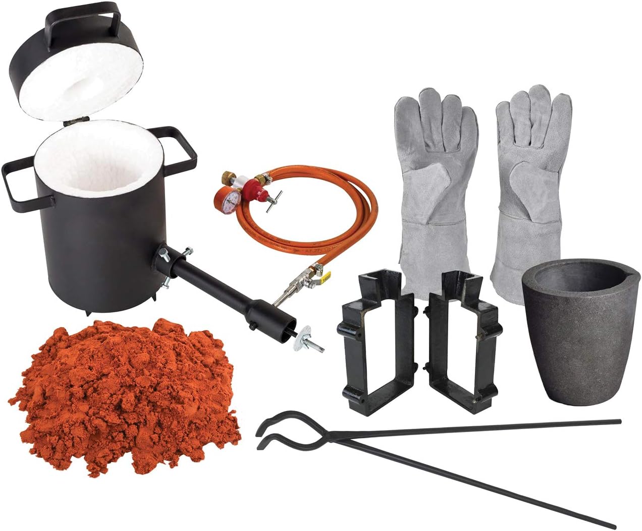 Amazon.com: Casting Kit with 10 Lbs Casting Sand 5 Kg Propane Furnace ...