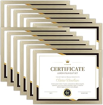 Amazon.com - Toner Depot 8.5x11 Picture Frame Certificate Frames Set ...