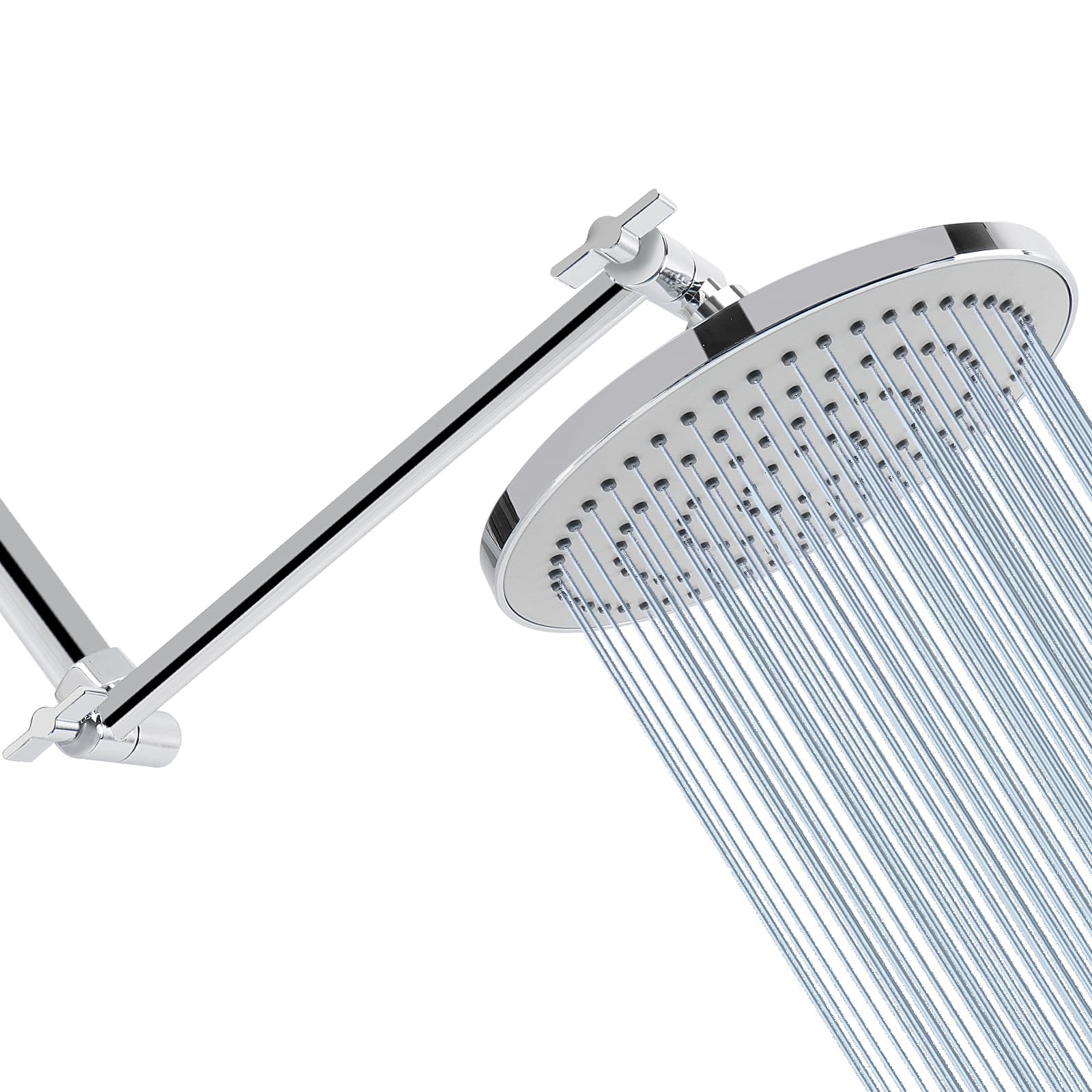 High Pressure Shower Head with 11 IN Adjustable Arm, HarJue Rainfall ...