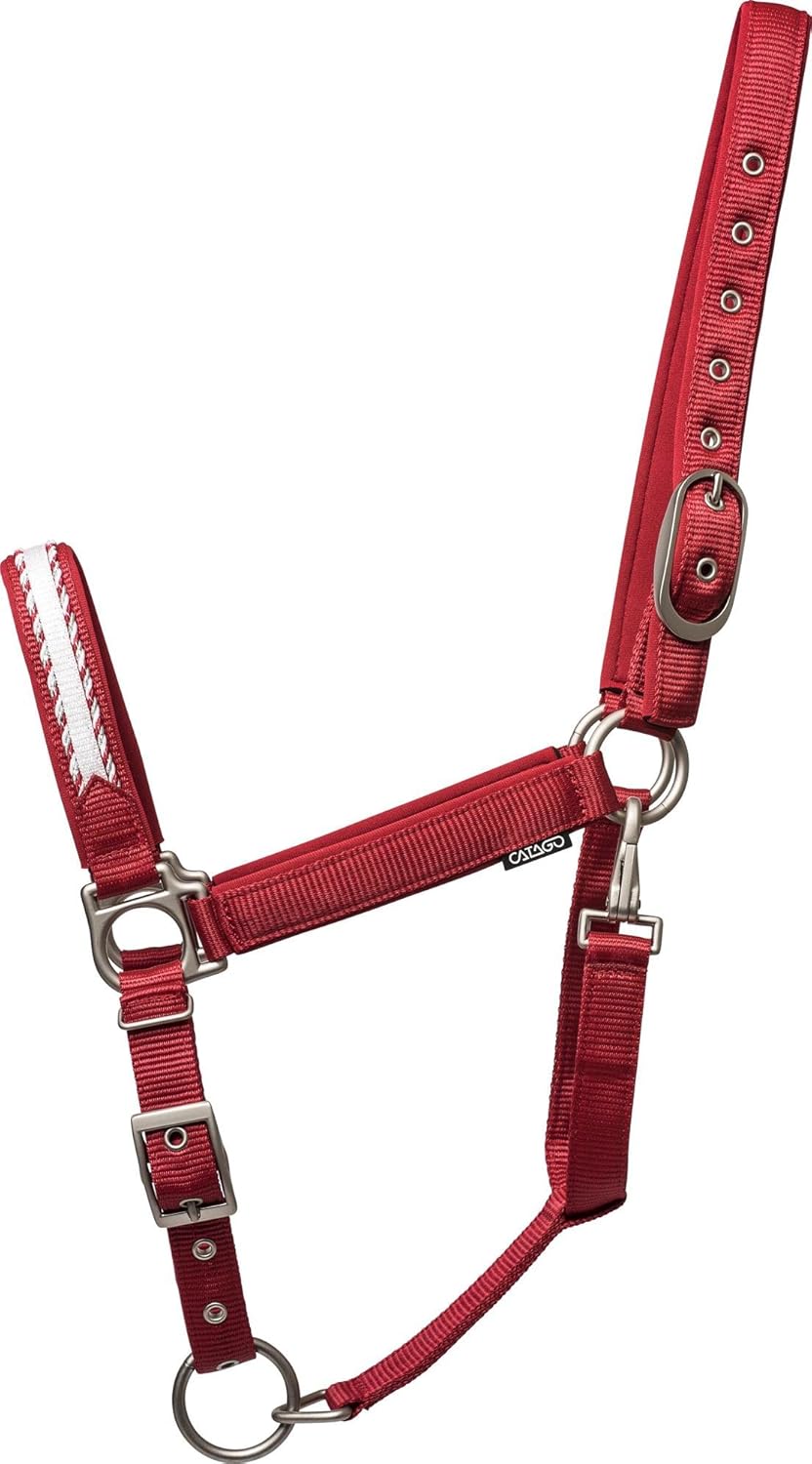 Amazon.com: CATAGO Diamond Serie Diamond Halter Pony - Red/White, Pony ...