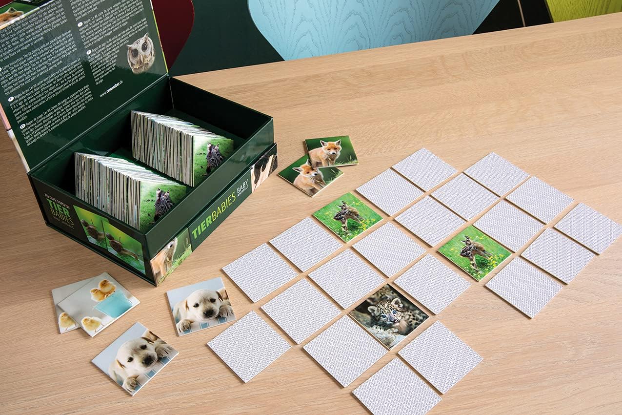Remember 44 animal babies in the magnetic box memory game. – TopToy
