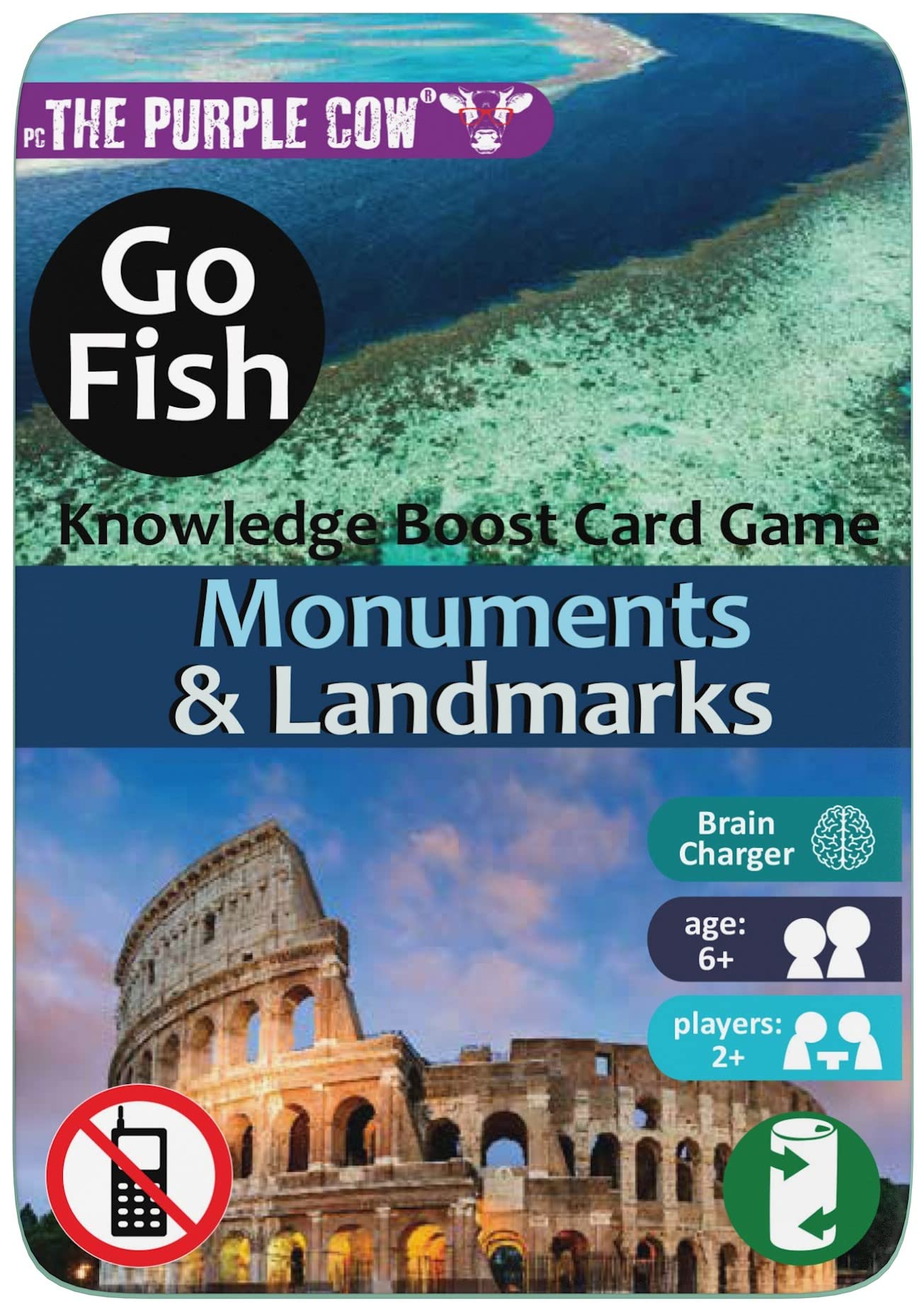 Go Fish Card Game Purple Cow Go Fish! Sports Card Game - Educational ...