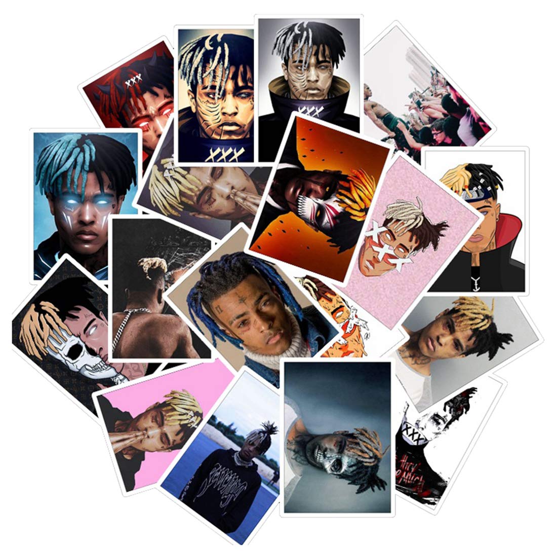 25Pcs Xxxtentacion Stickers for Water Bottle Cup Laptop Guitar Car ...