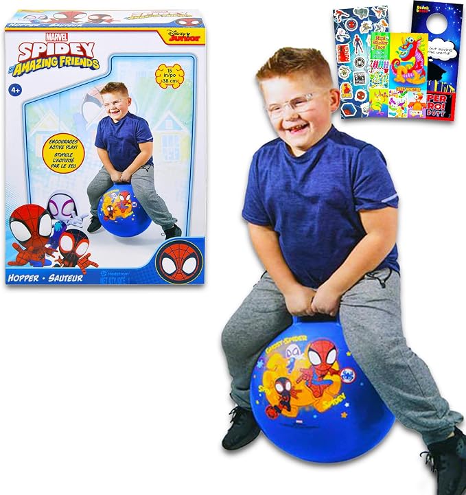Amazon.com: Marvel Spidey & Friends Hopper Ball Outdoor Toy Set ...