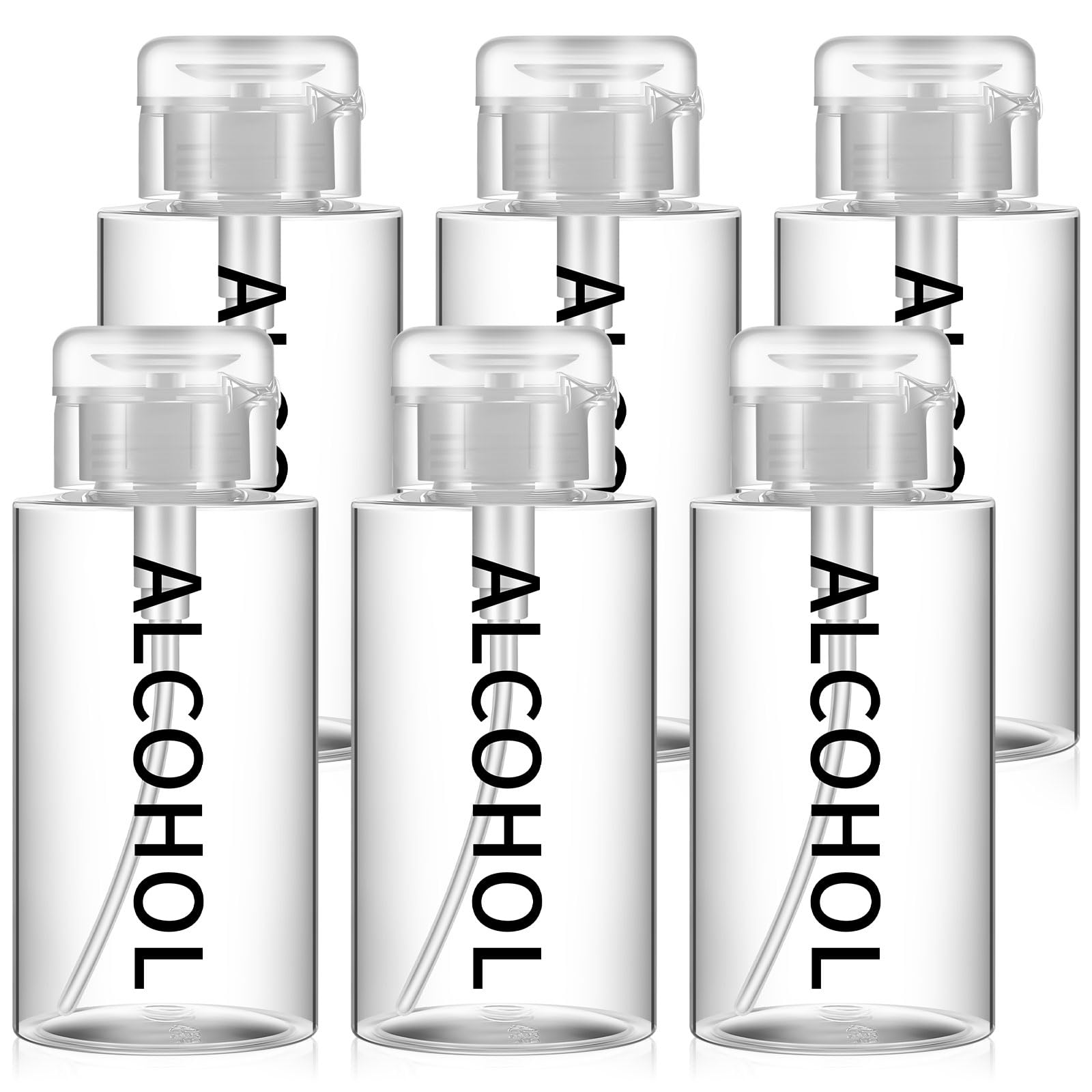 Amazon.com: Layhit 6 Pcs 10 oz Alcohol Pump Dispenser Bottle Alcohol ...