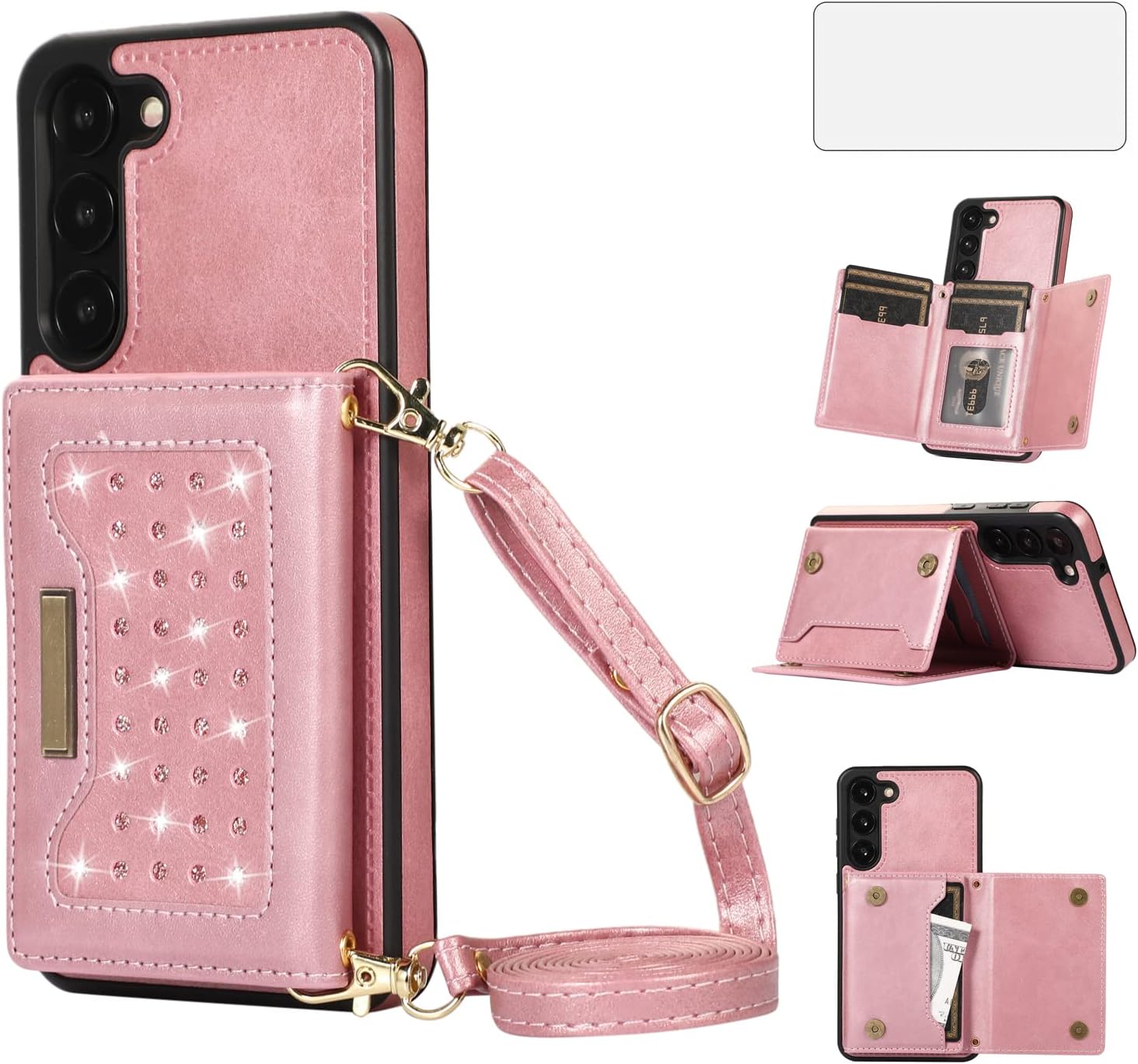 Amazon.com: Asuwish Phone Case for Samsung Galaxy S23 5G Wallet Cover ...