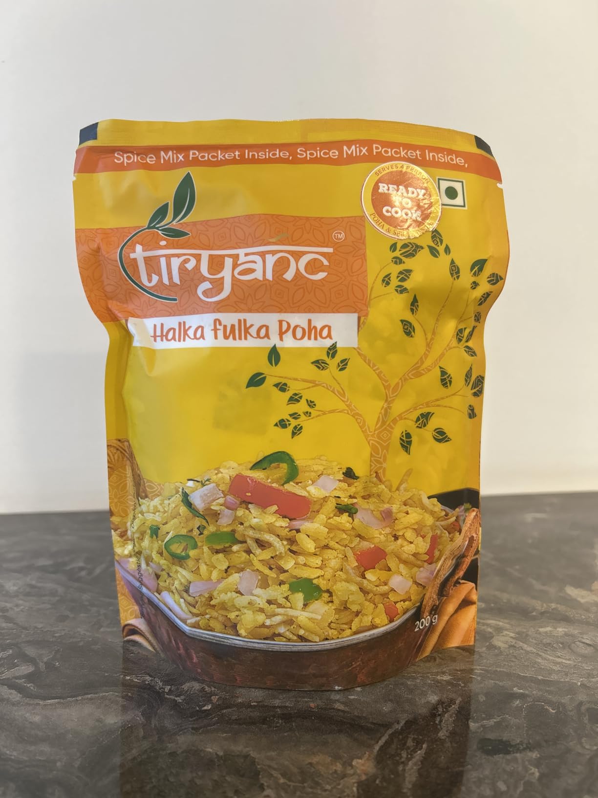 Tiryanc Halka Fulka Poha With Spice Mix 200 grams | Chivda Mix | Poha ...