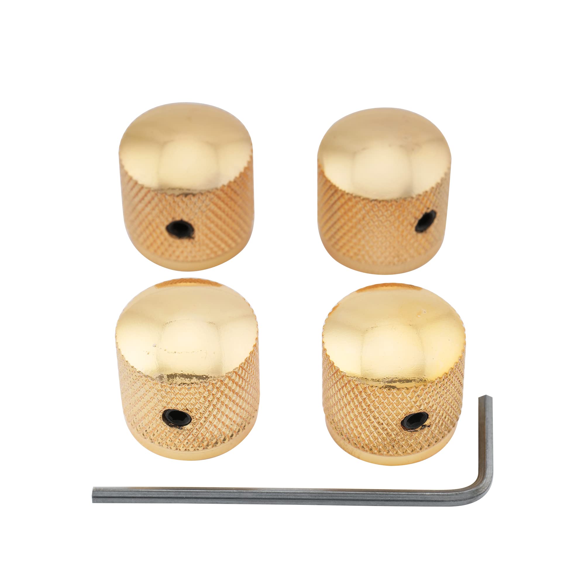 Musiclily Metric 6mm Metal Guitar Dome Knobs Volume Tone Control Knobs ...