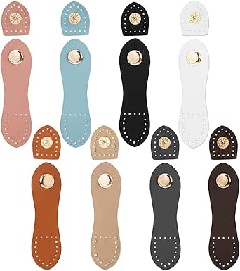 Amazon.com: Leather Snap Buckles Button Closures 8 Sets Sew on Leather ...