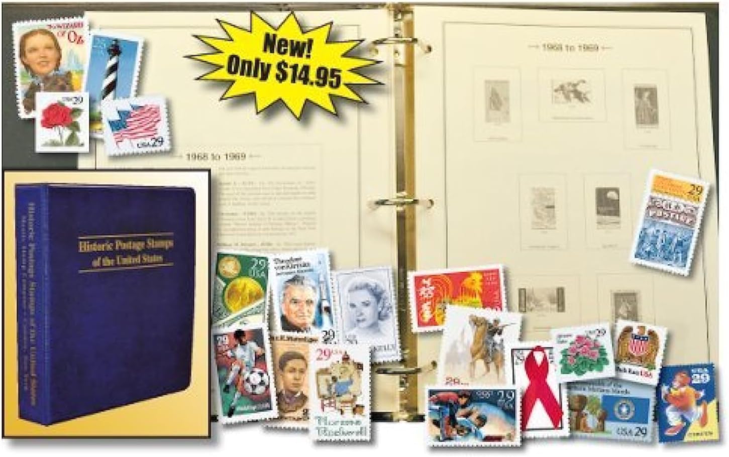 Amazon.com: U.S. Postage Stamp Collecting Kit Includes Free Stamps and ...