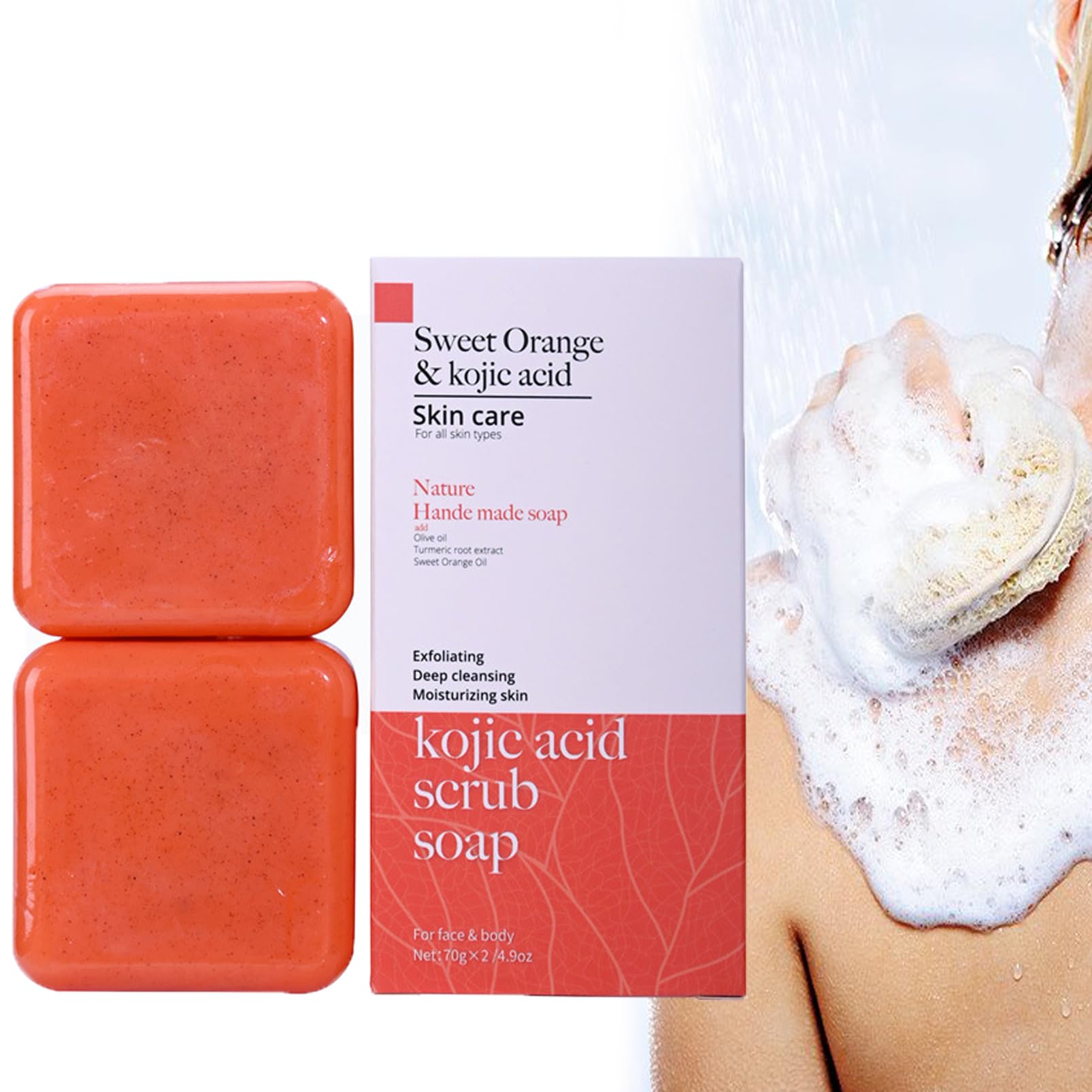 Sweet Orange Scrub Soap,Sweet Orange & Kojic Acid Skin Lightning Soap ...