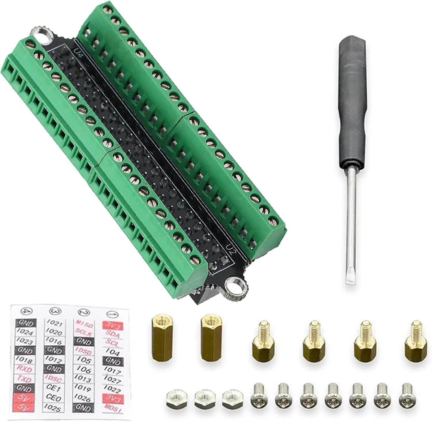 Amazon.com: Jienk RPi GPIO Solderless Terminal Block Breakout Board ...