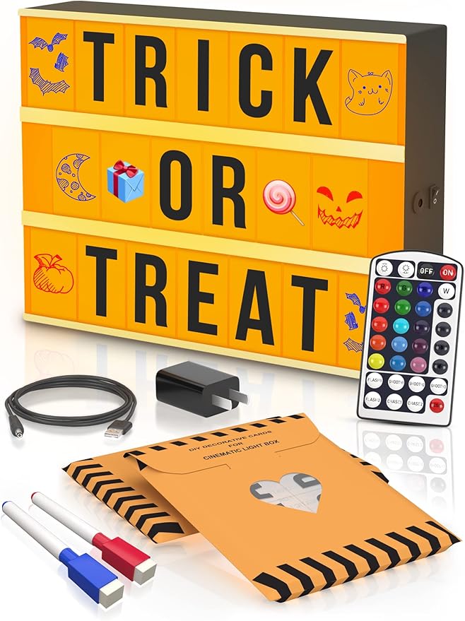 Amazon.com: Cinema Light Box with Letters – New VOL 2.0! Marquee Color ...