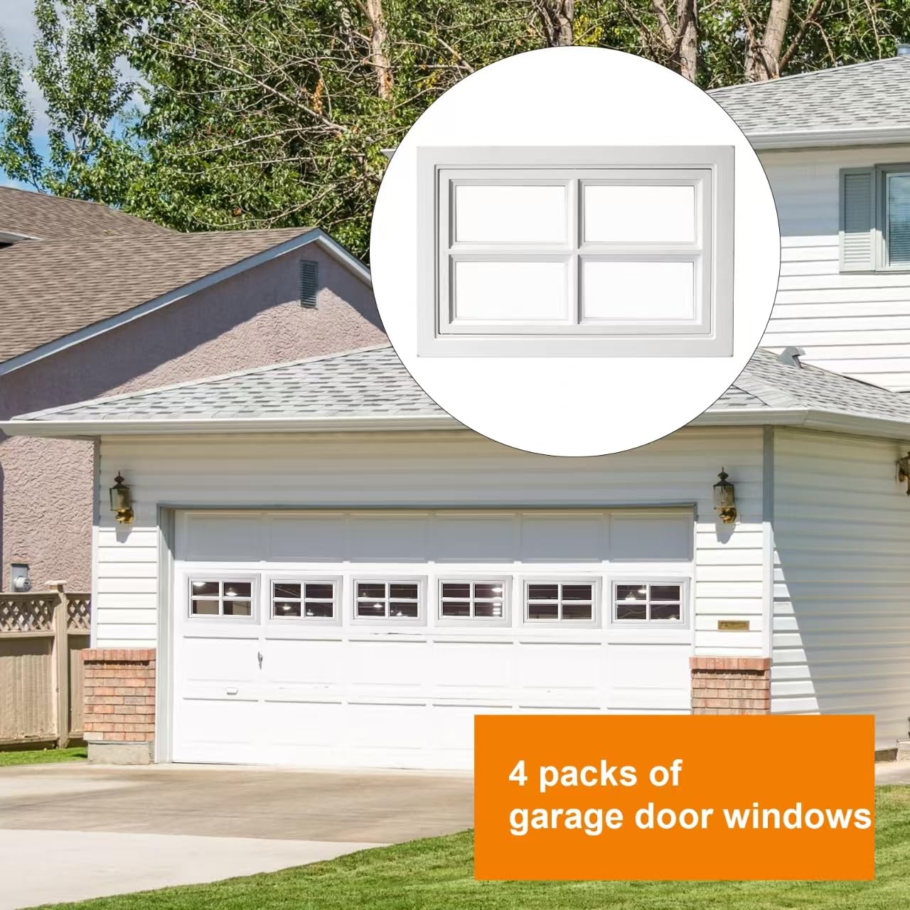 Garage Door Plastic Window Frames WICKER TAN AMARR Garage Door Window