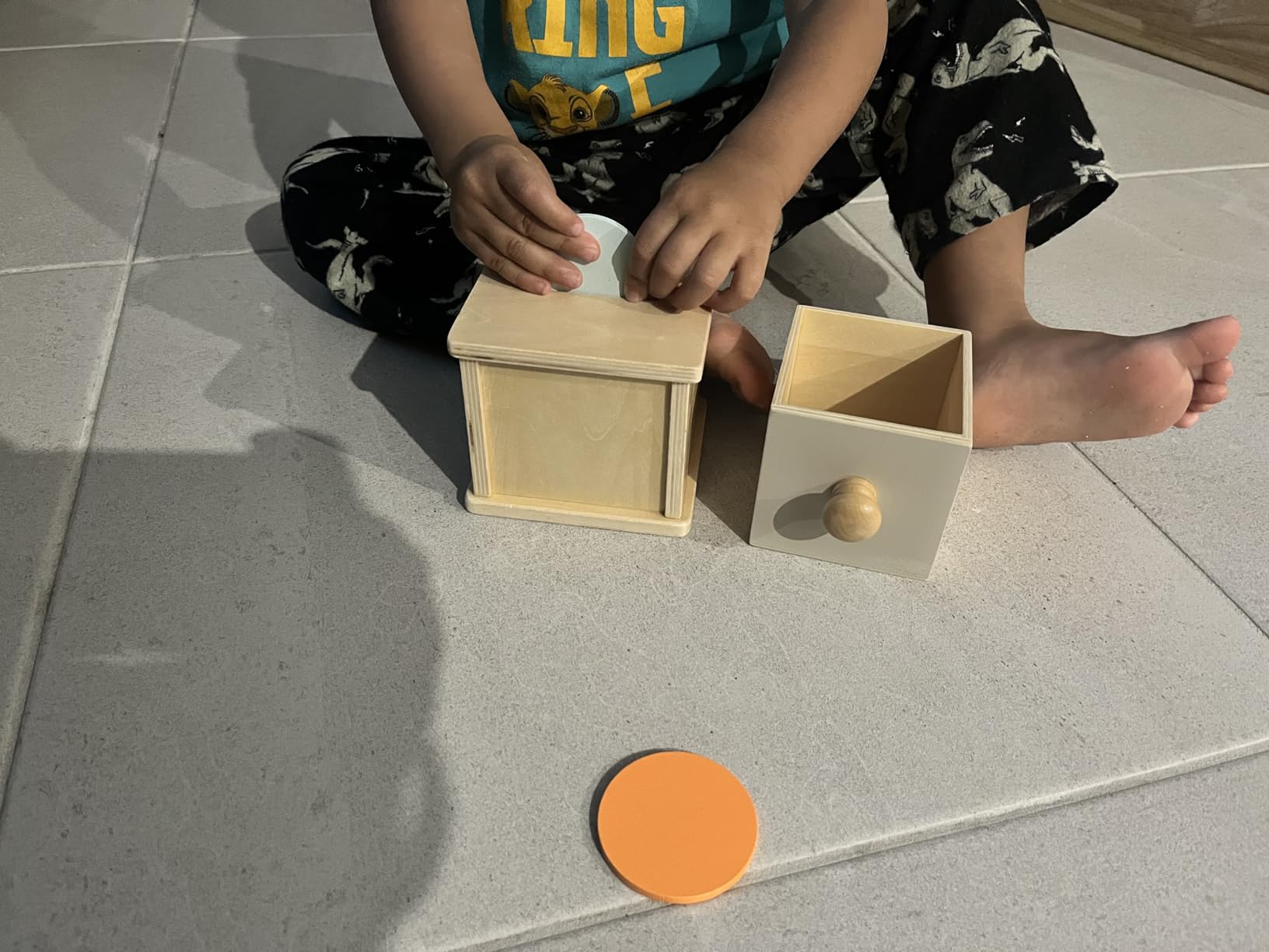 YAANI Montessori Coin Box, Imbucare Object Permanence Toys for 1 Year ...