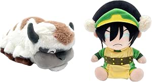 Amazon.com: Youtooz Avatar Plush Set – 12” Standing Appa & 9” Toph ...