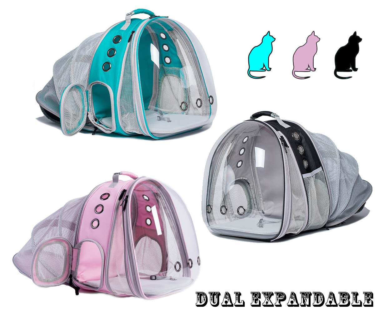 Snapklik.com : Front And Back Expandable Cat Backpack Carrier, Fit Up ...