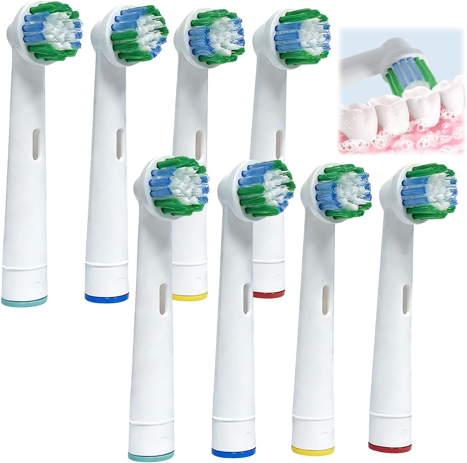 8 pcs Replacement Brush Heads Compatible with Oral B Electric ...