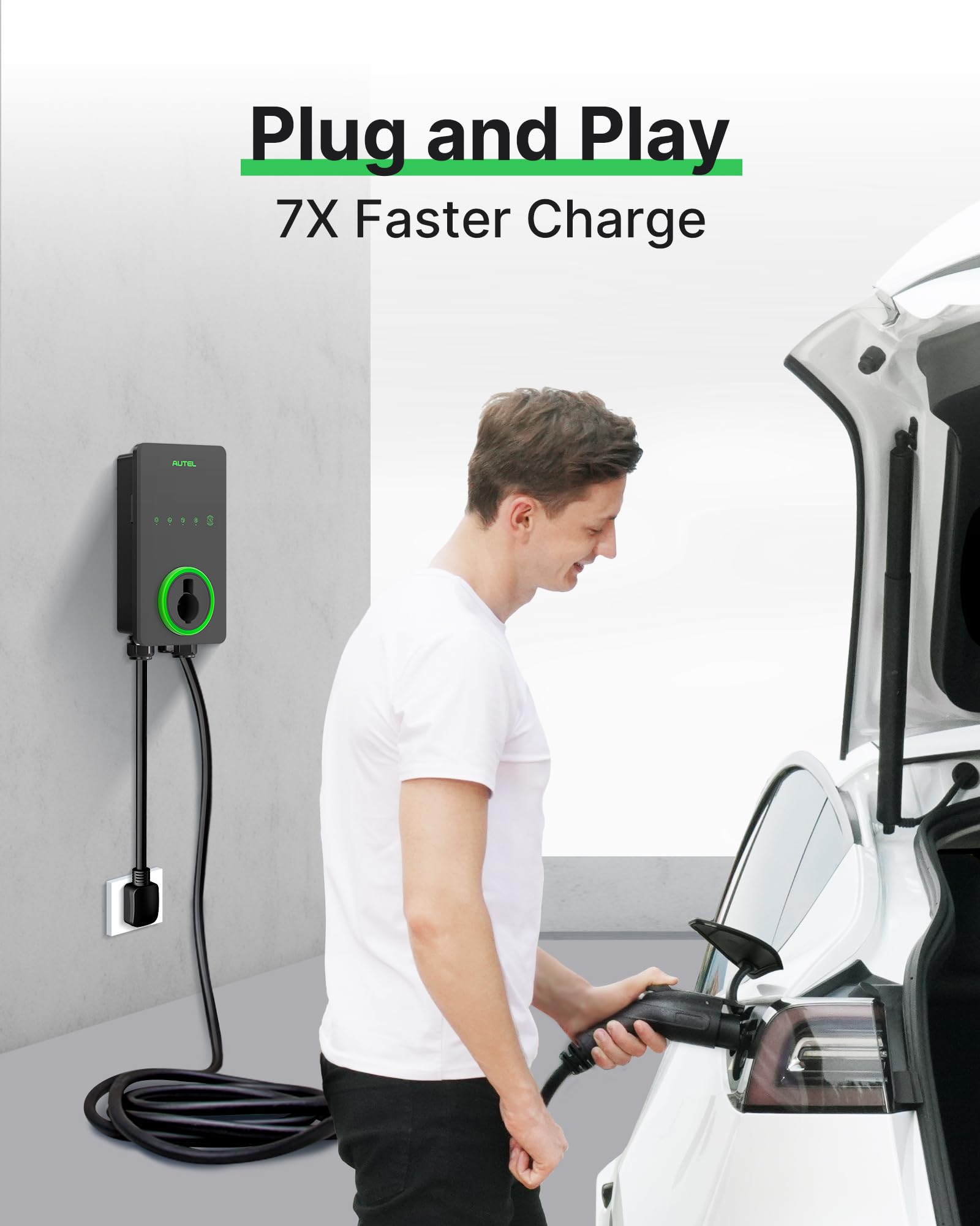 Snapklik.com : Autel Home Level 2 EV Charger Up To 40Amp, 240V, Indoor ...