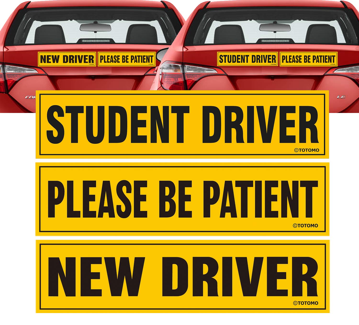 Buy TOTOMO Student Driver New Driver Please be Patient Magnet Sticker ...