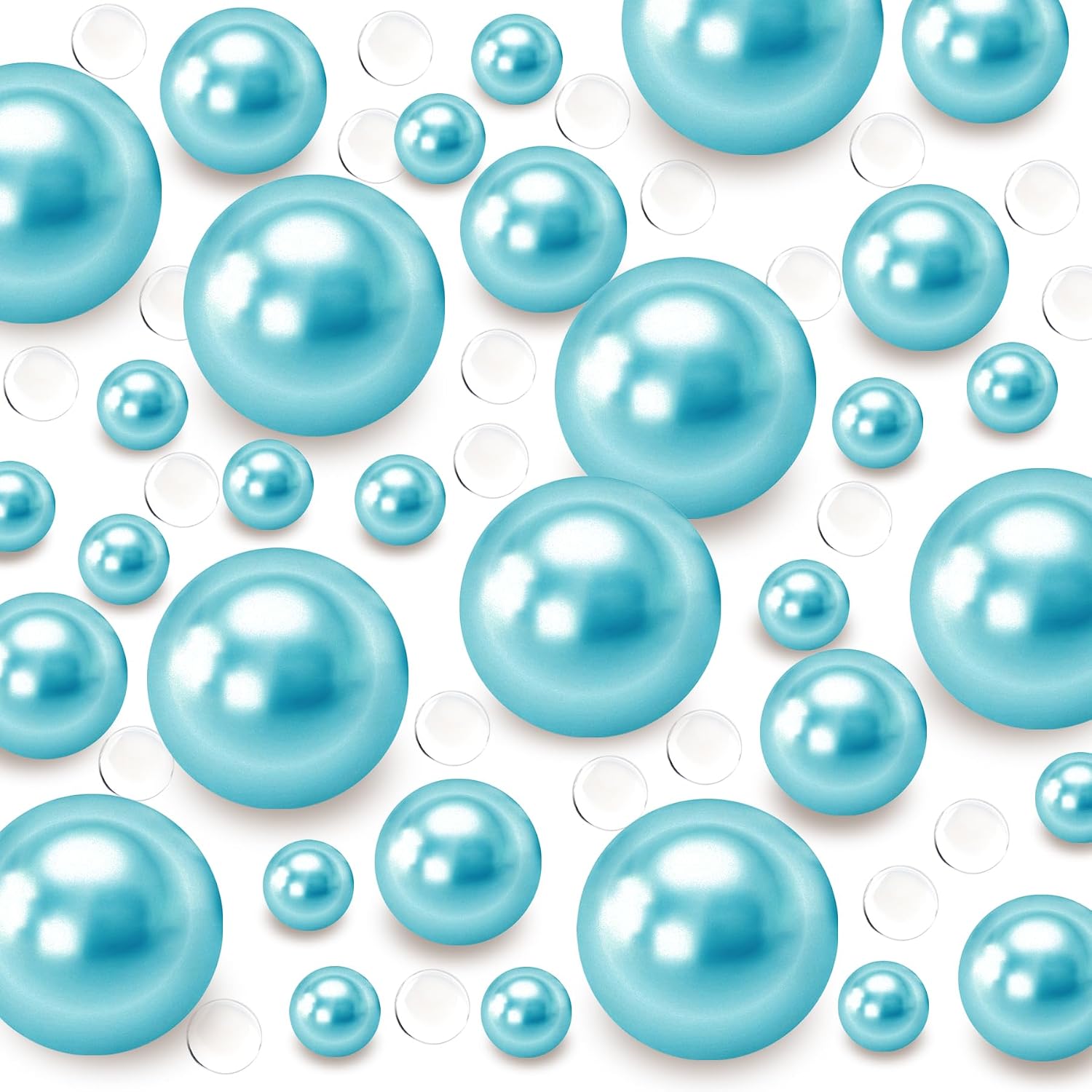 Amazon.com: Cusmation 120 PCS 8/14/20mm Floating Beads for Centerpiece ...