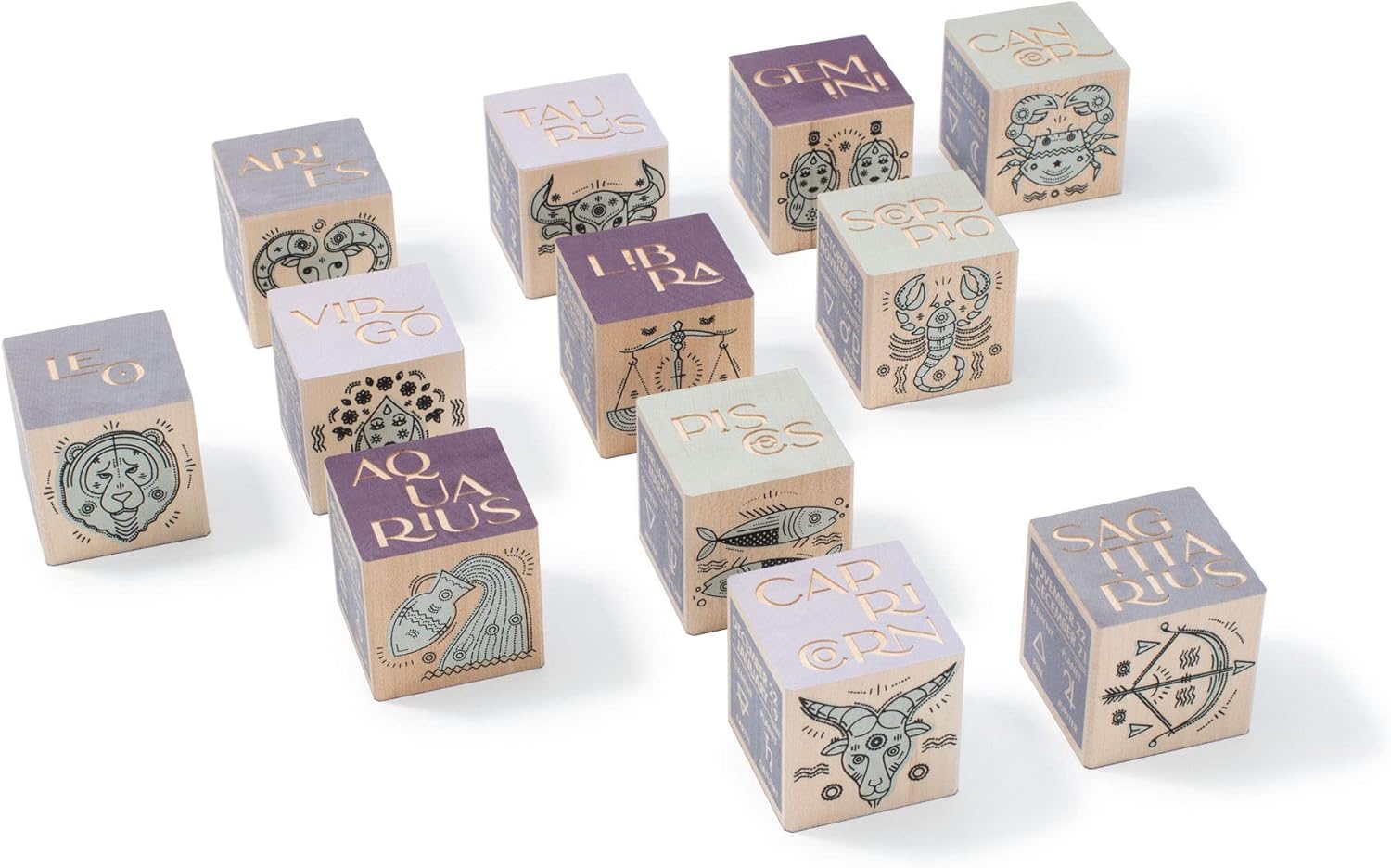 Amazon.com: Uncle Goose Zodiac Blocks - Made in The USA : Toys & Games