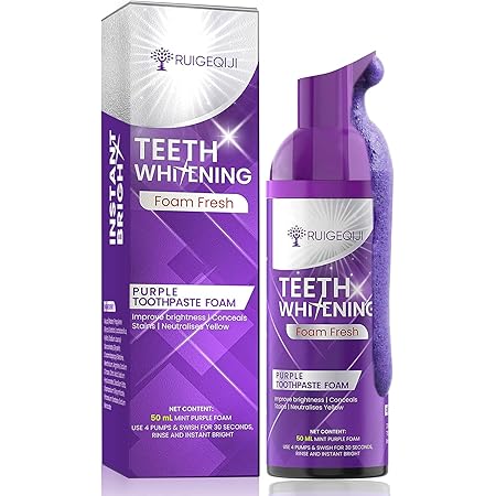 Amazon.com: Purple Toothpaste for Teeth Whitening, Color Corrector ...