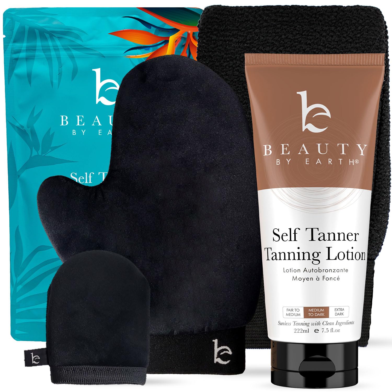 Amazon.com: Tanning Lotion Self Tanner Kit - USA Made with Organic ...