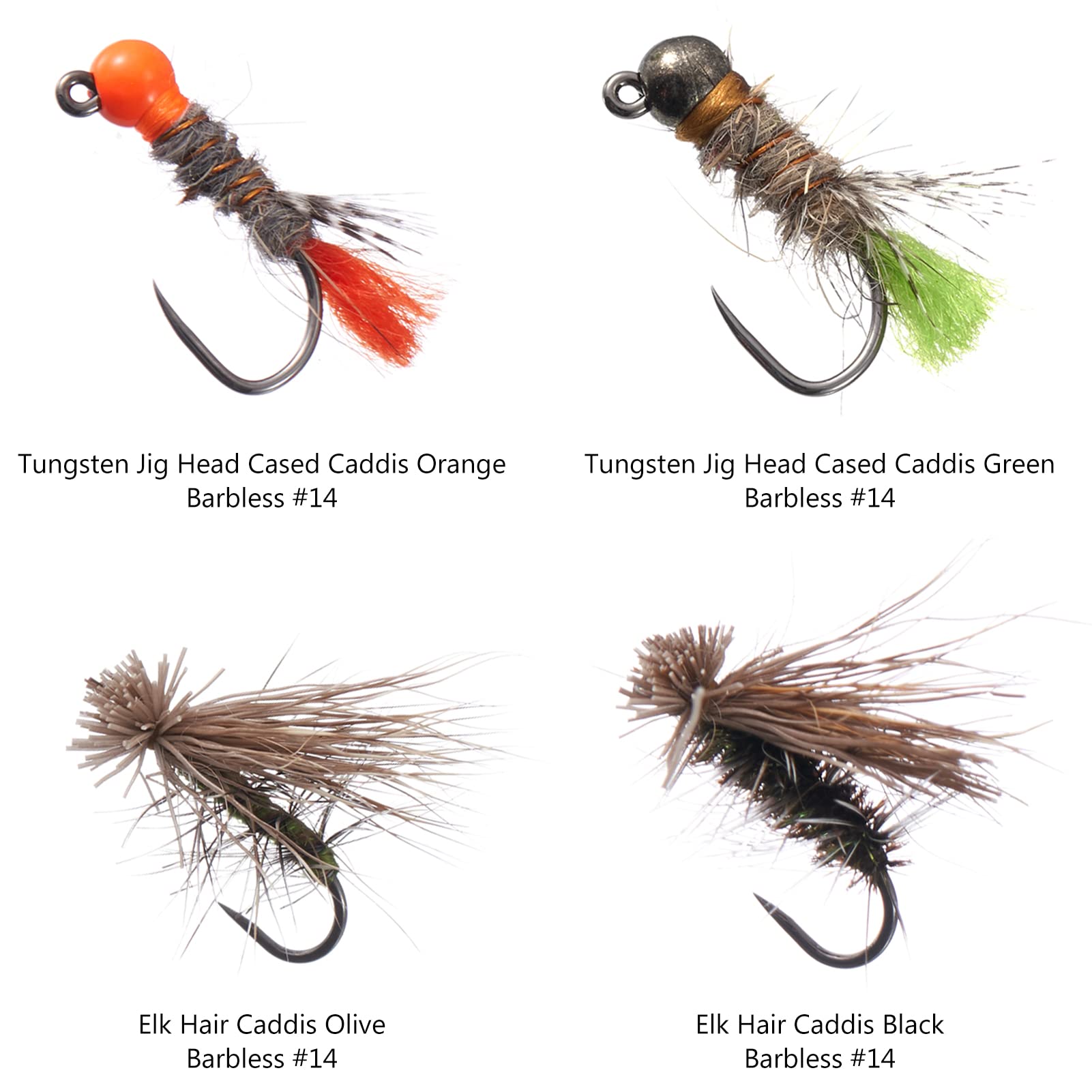 Snapklik.com : Trout Fly Fishing Flies Tenkara Wet Dry Flies Nymphs Sakasa Kebari 12pcs ...