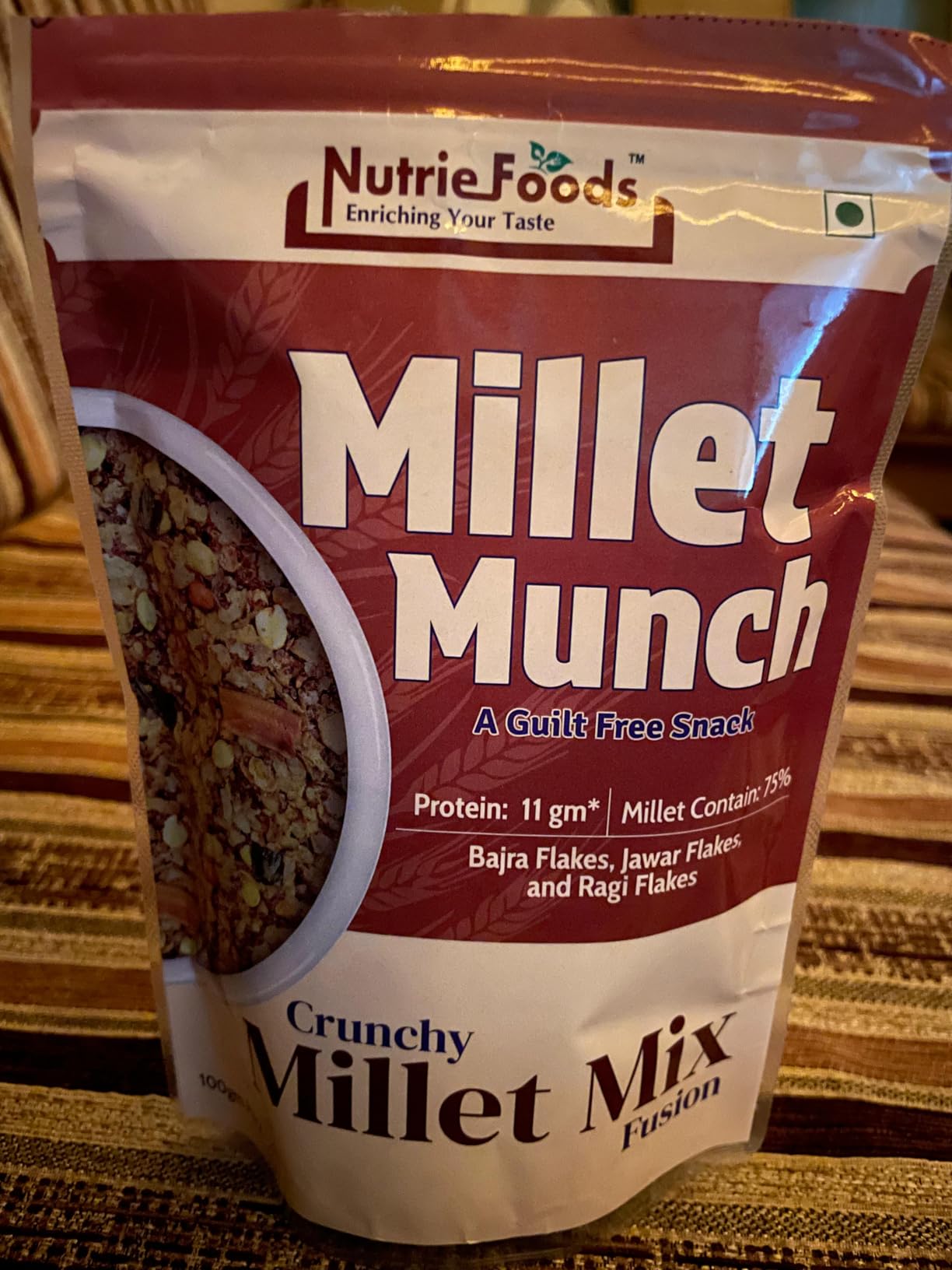 Nutriefoods Millet Munch Snack, 100% Roasted Millets & Guilt Free Snack ...