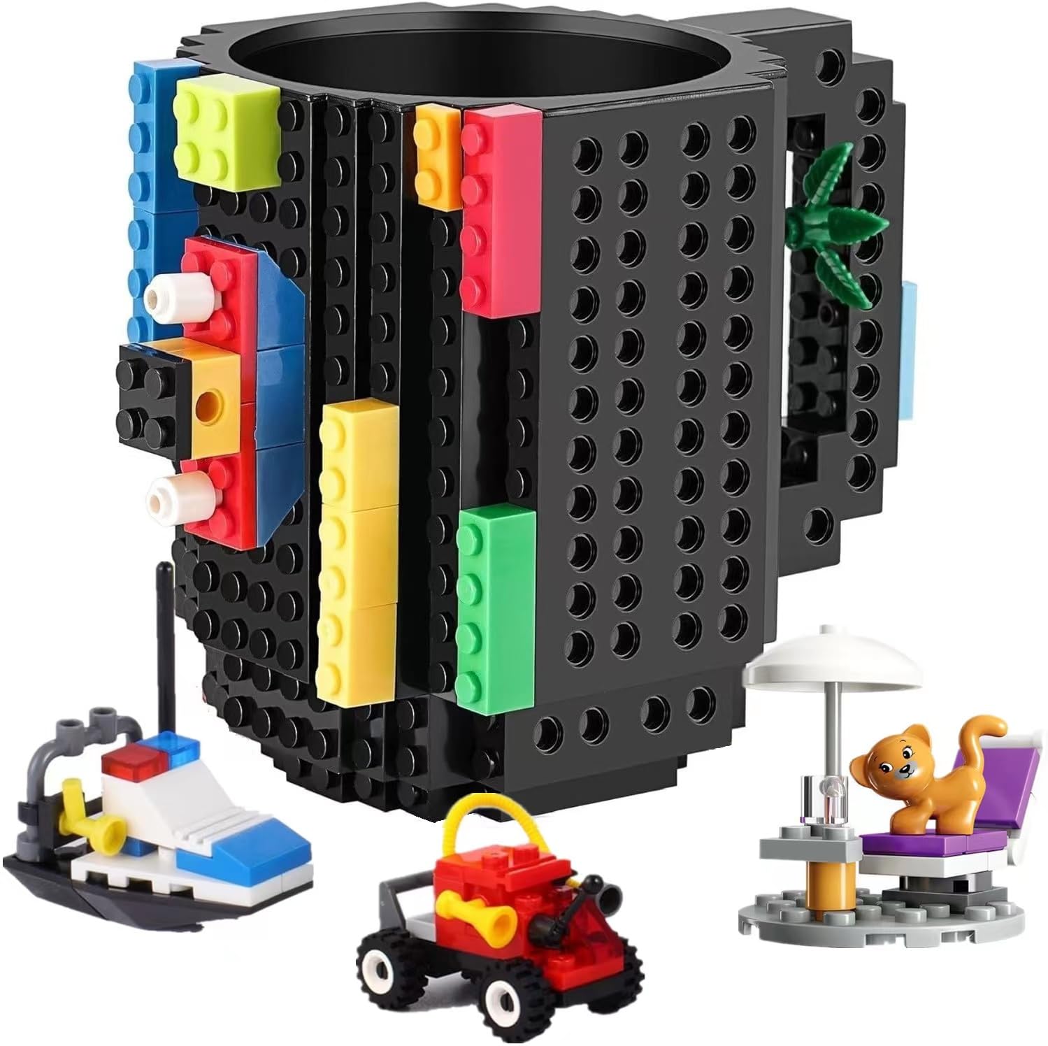 Amazon.com: DEEXITO Build on Brick Coffee Mugs,Creative DIY Kids Party ...