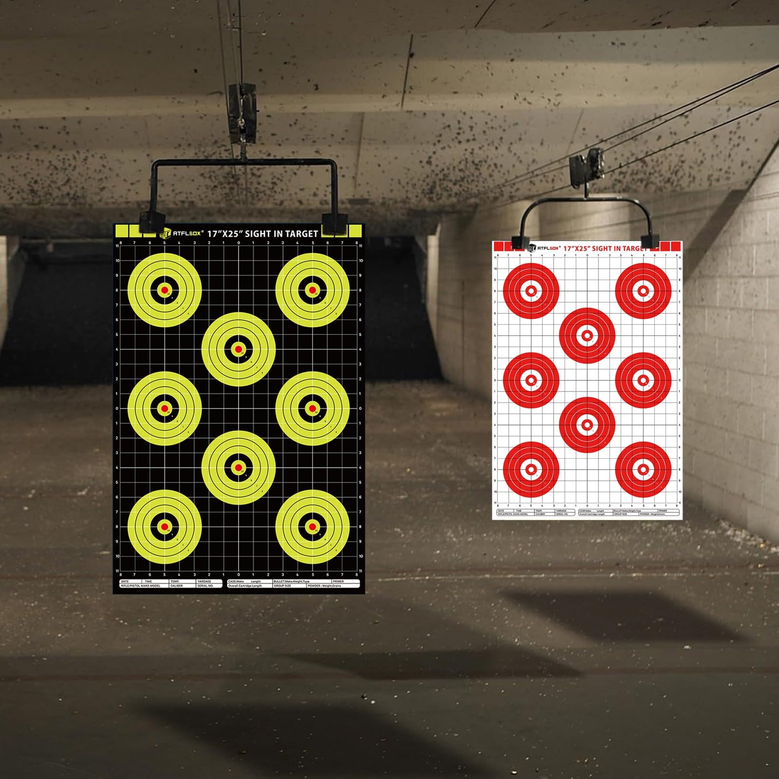 Snapklik.com : Atflbox Sight In Shooting Range Paper Target, 17X25 Inch ...