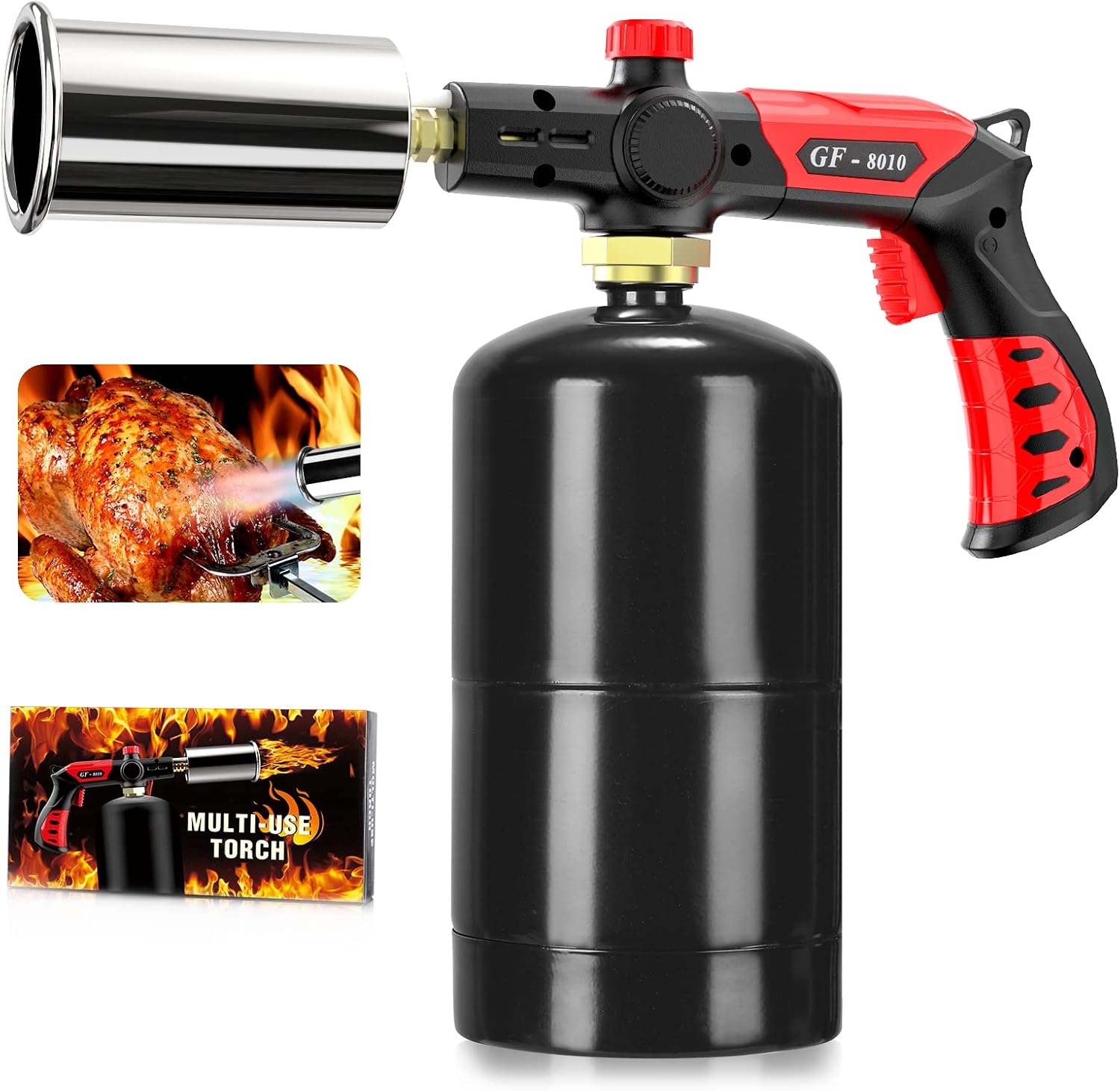 Amazon.com: Butane Torch, Laintene Cooking Torch Lighter Fit All Butane ...