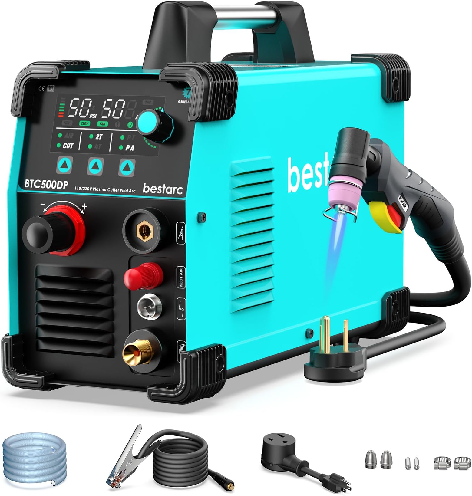 bestarc Pilot Arc Plasma Cutter BTC500DP 7GEN, MIG145 MIG/Lift TIG ...