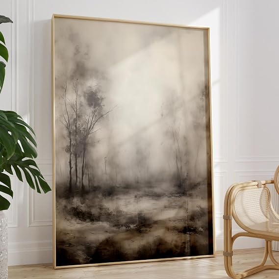 Amazon.com: Dthllay Vintage Forest Prints Vintage Landscape Canvas Wall ...