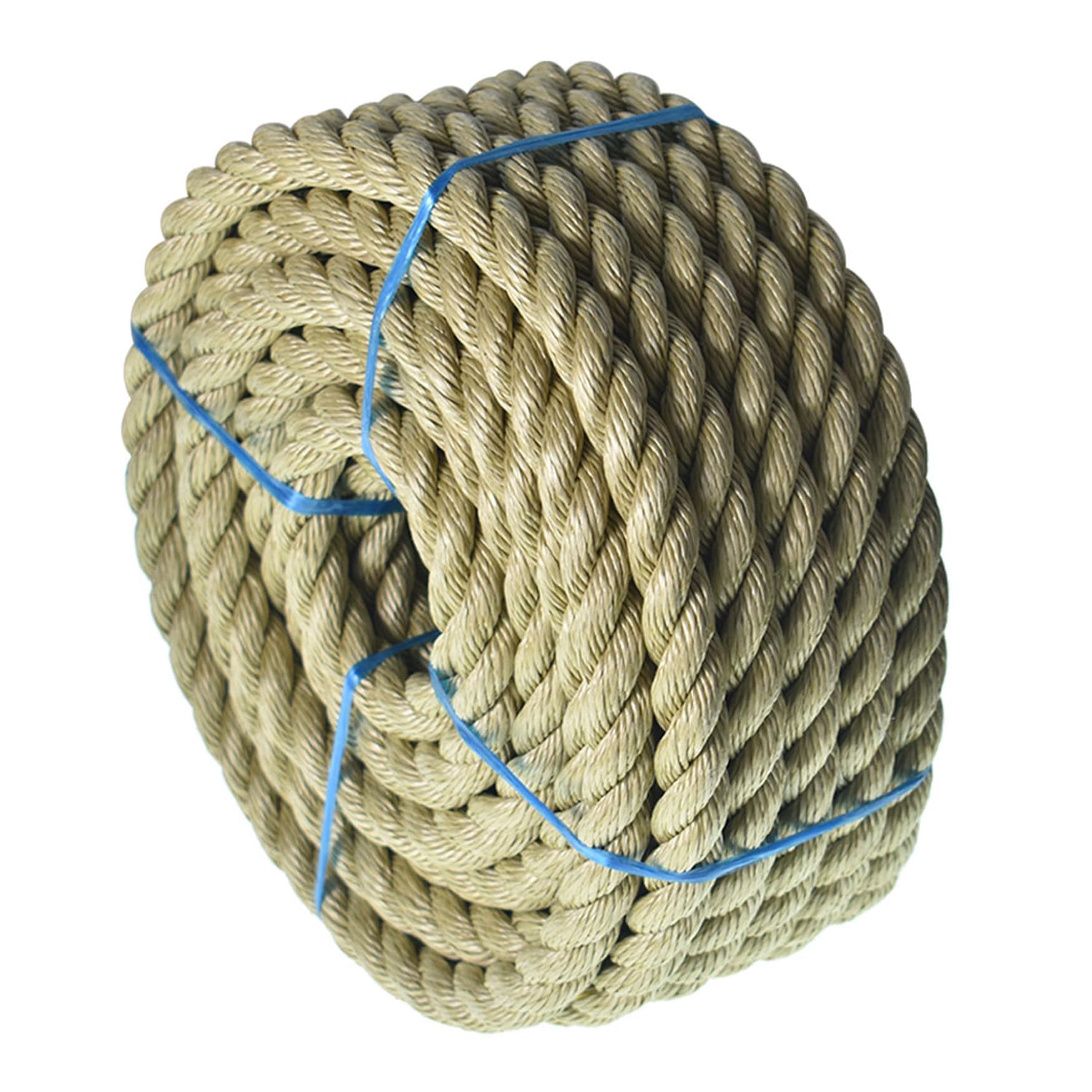 Snapklik.com : 3/4 Inch 1 Inch Diameter Twisted Manila Rope, Twisted 3 ...